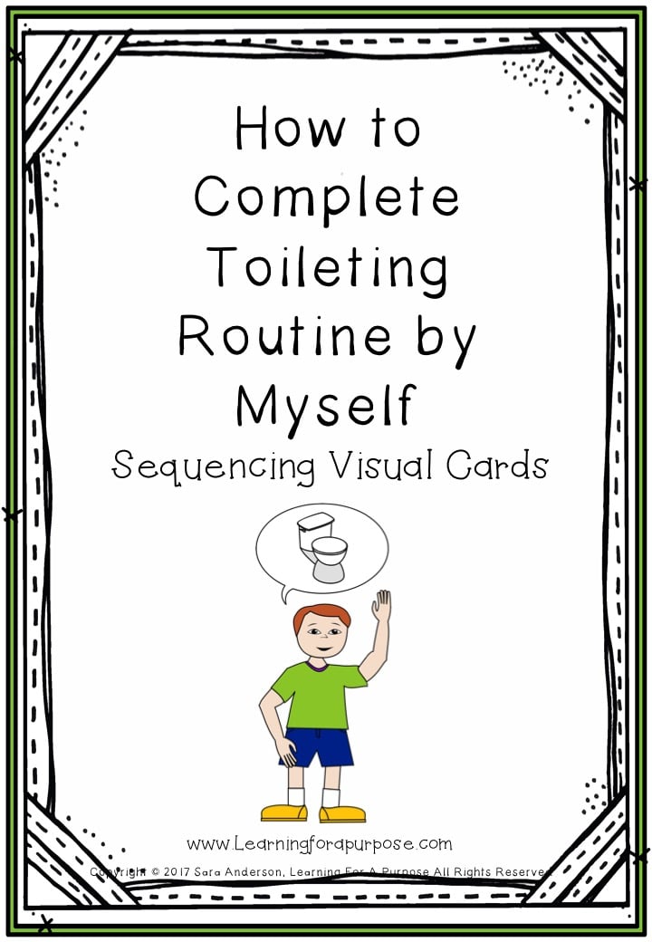 Toileting Routine Visual Sequencing Cards - Learning For A Purpose