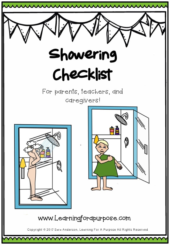Showering Checklist - Learning For A Purpose