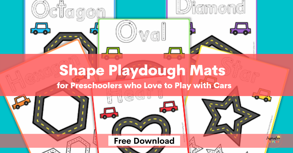 Shape Playdough Mats for Preschoolers who Love to Play with Cars ...