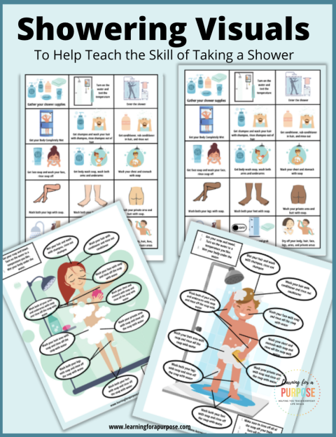 Showering Visuals for Autistic Teens and Adults - Simplify, Learn, and ...