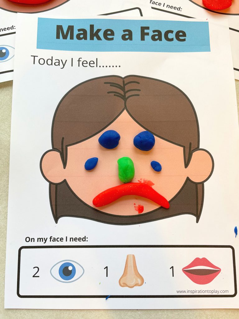 Fun and Simple Playdough Faces Activity to Teach Kids Emotions ...
