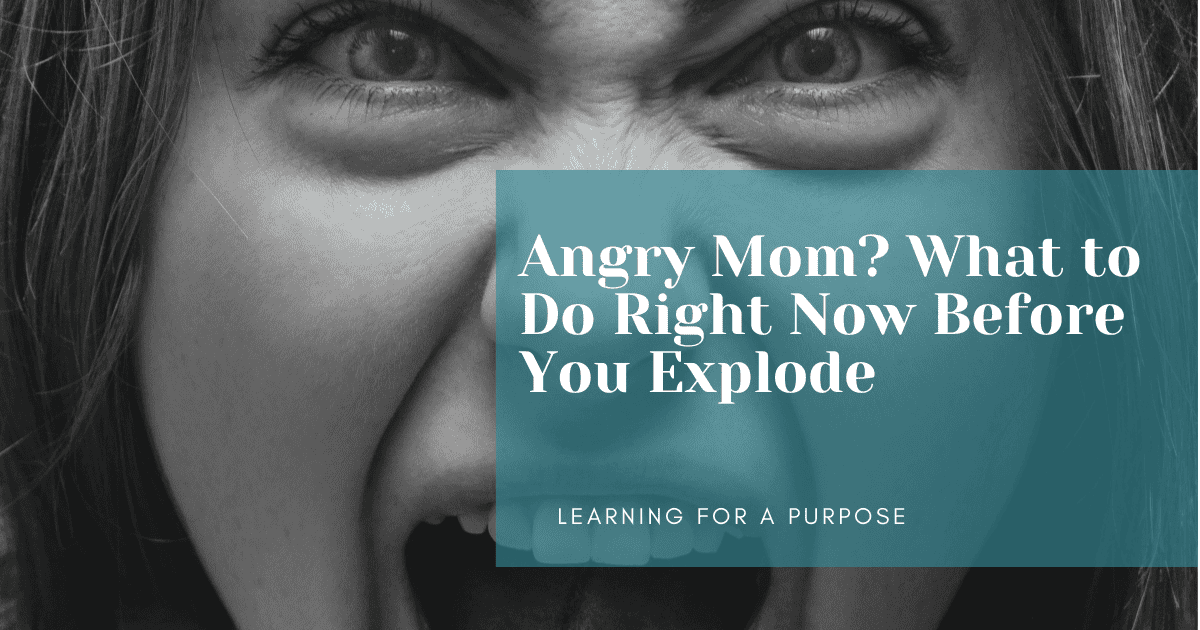 Angry Mom? What to Do Right Now Before You Explode - Learning For A Purpose